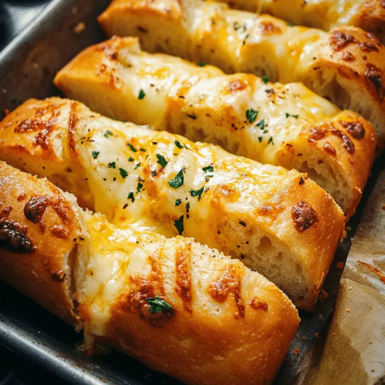 Easy Cheesy Garlic Bread - Snack Escape