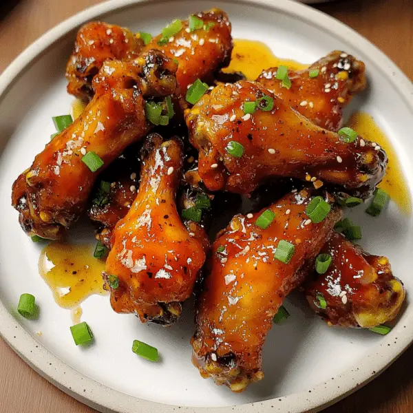 Sticky Maple Pepper Glazed Chicken Wings - Snack Escape