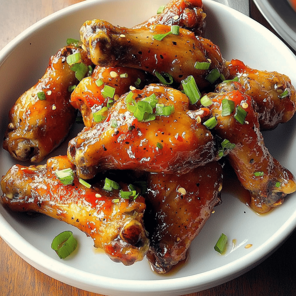 Sticky Maple Pepper Glazed Chicken Wings - Snack Escape