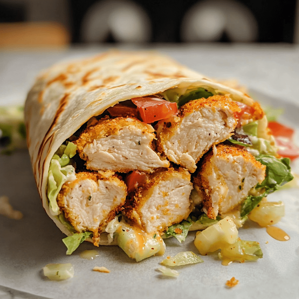 Honey Mustard Chicken Wrap