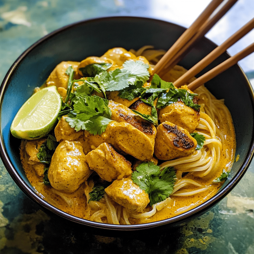 30-Minute Creamy Thai Turmeric Chicken and Noodles