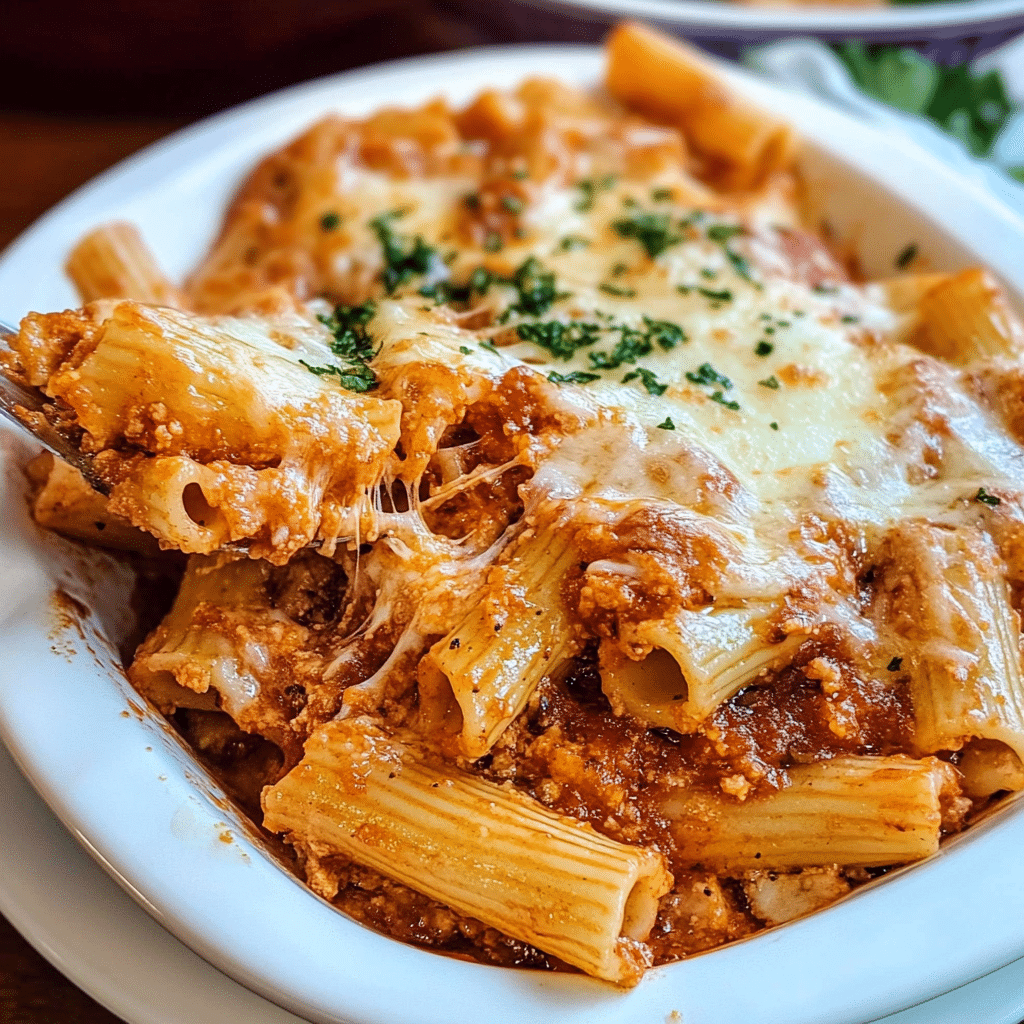 Baked Ziti Pasta - Snack Escape