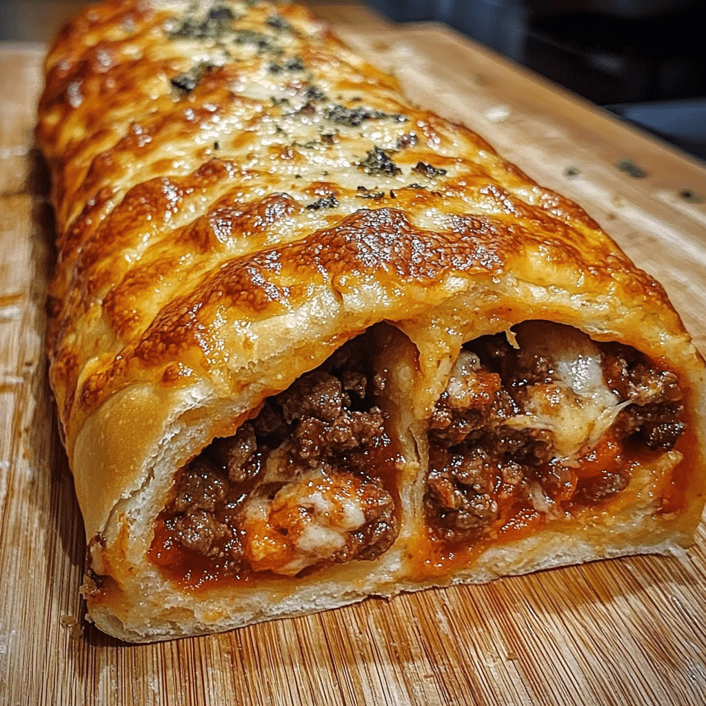 Cheesy Beef Stromboli: A Savory, Melt-in-Your-Mouth Delight - Snack Escape