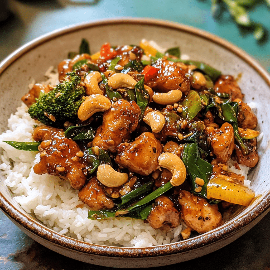Garlic Butter Cashew Chicken - Snack Escape