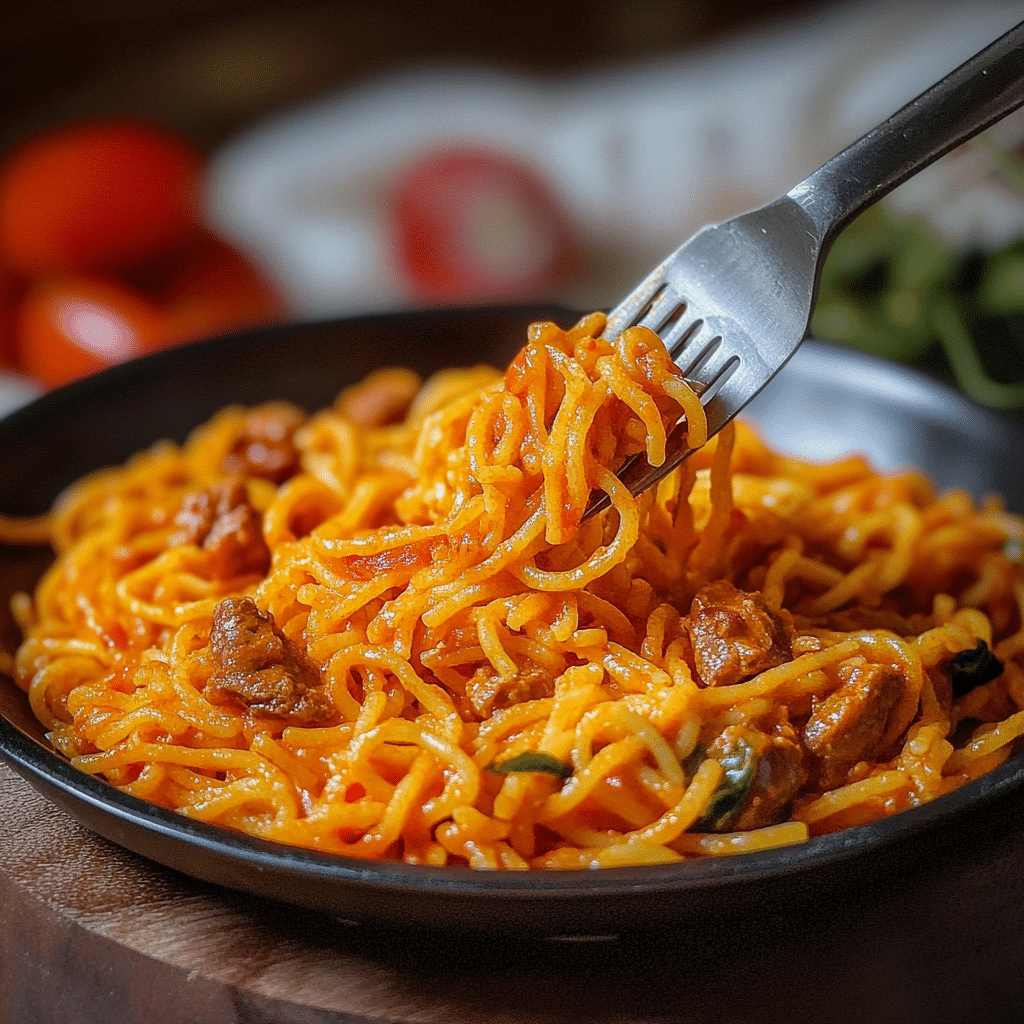 Jollof Spaghetti - Snack Escape
