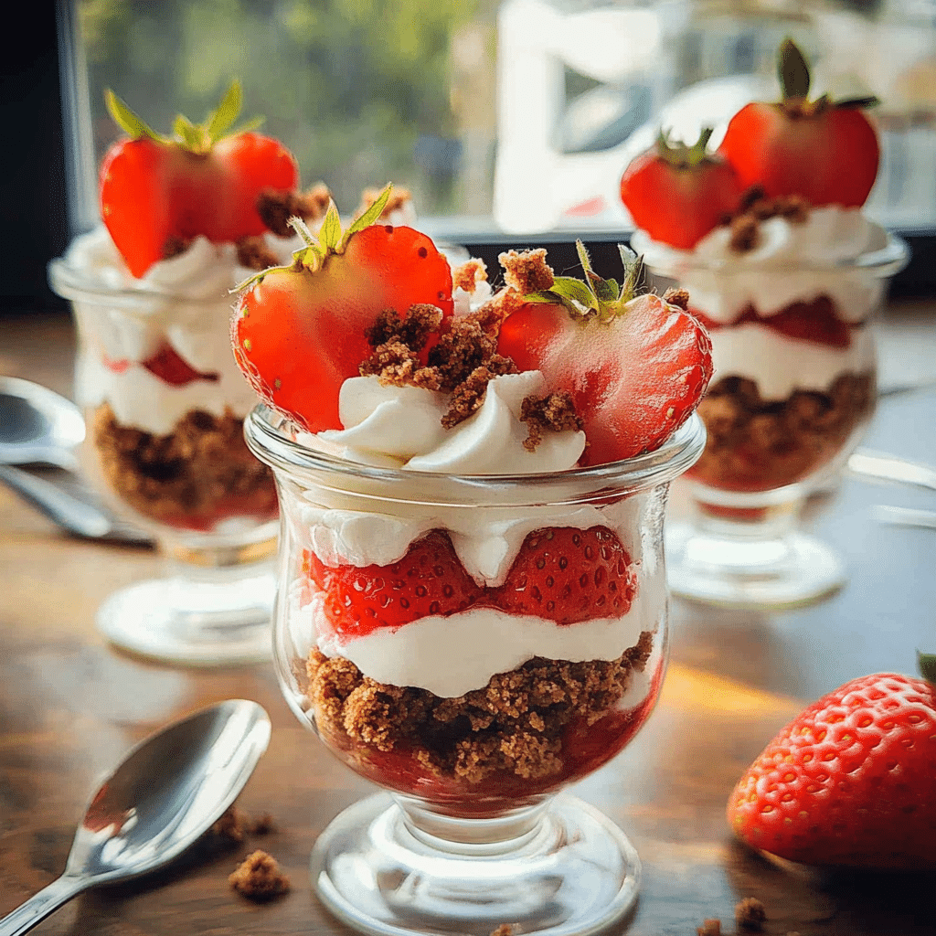 Strawberry Breakfast Parfaits - Snack Escape