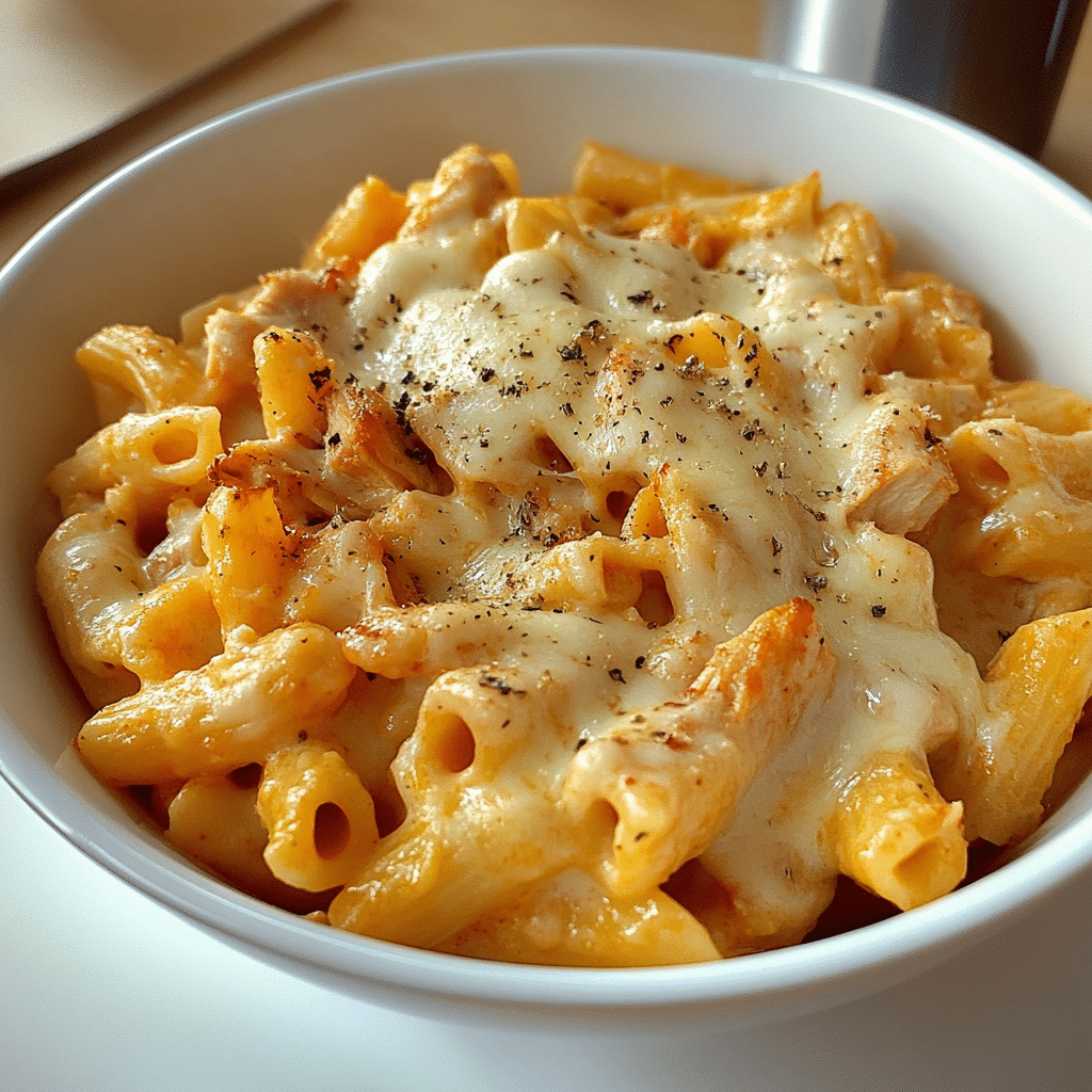 Cheesy Chicken Pasta - Snack Escape