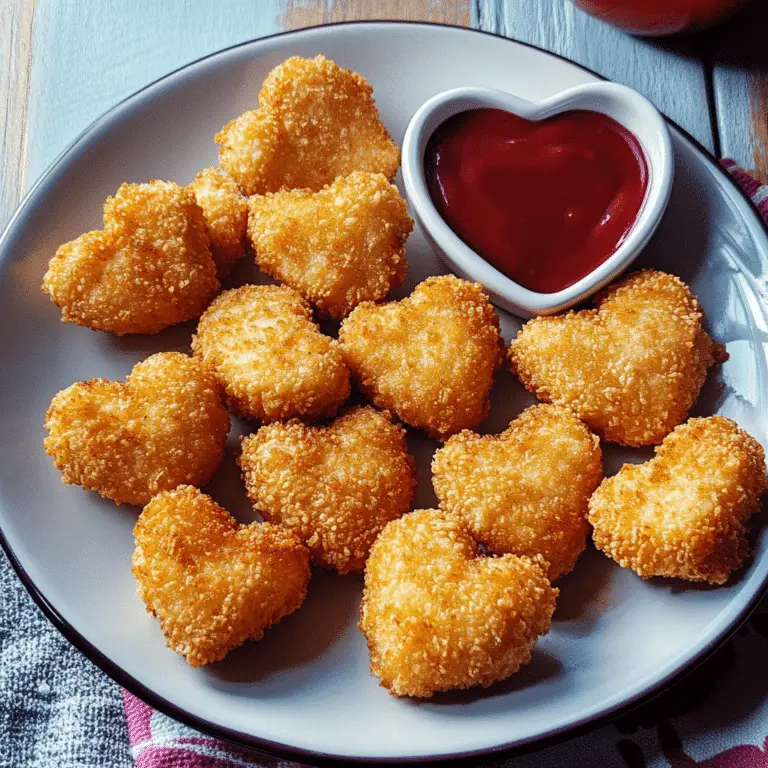 Heart-Shaped Chicken Nuggets