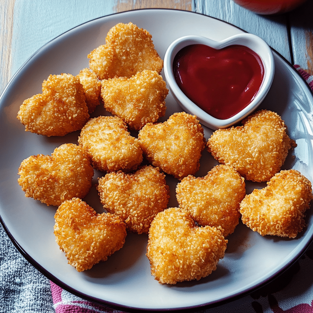 Heart-Shaped Chicken Nuggets