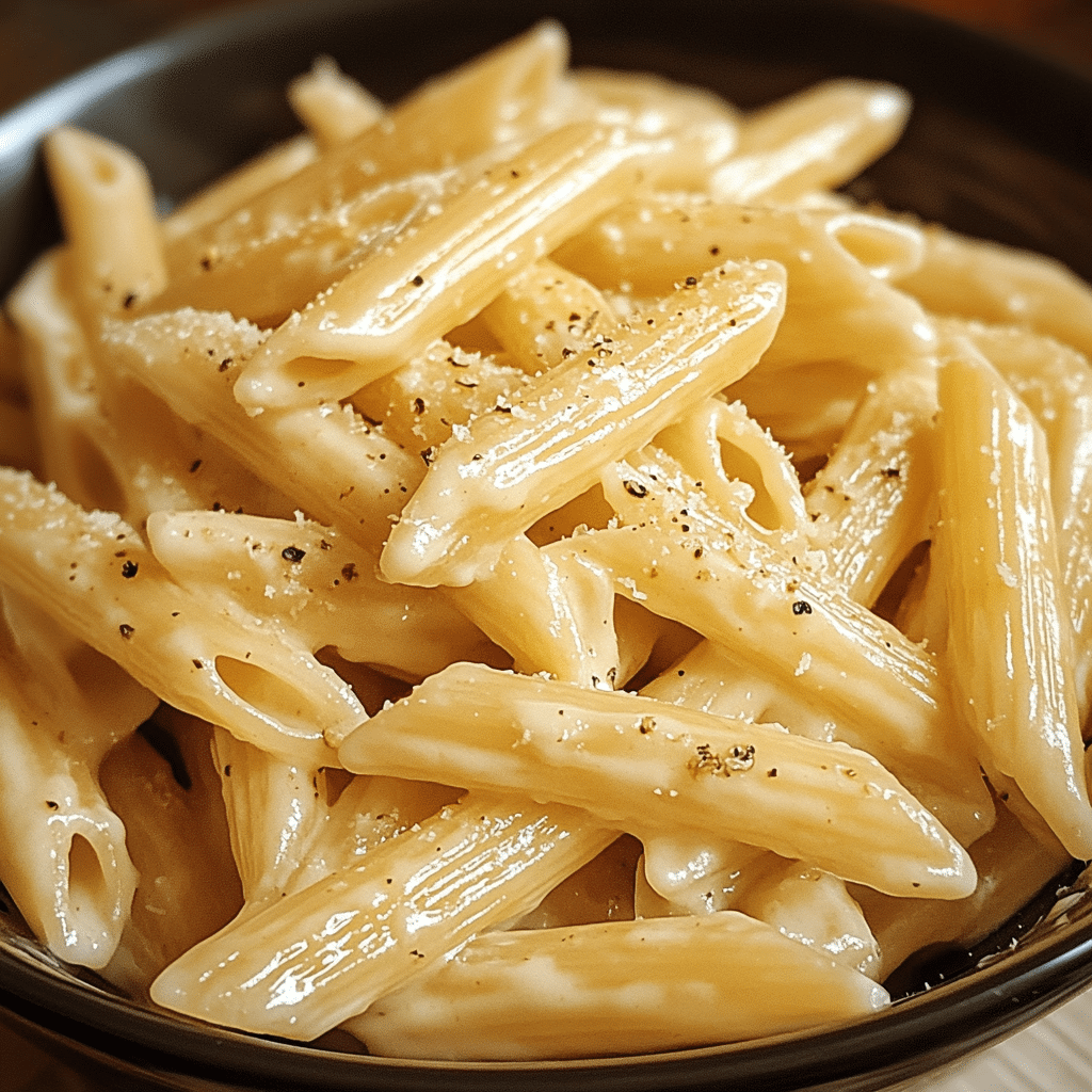 Creamy Garlic Penne Pasta