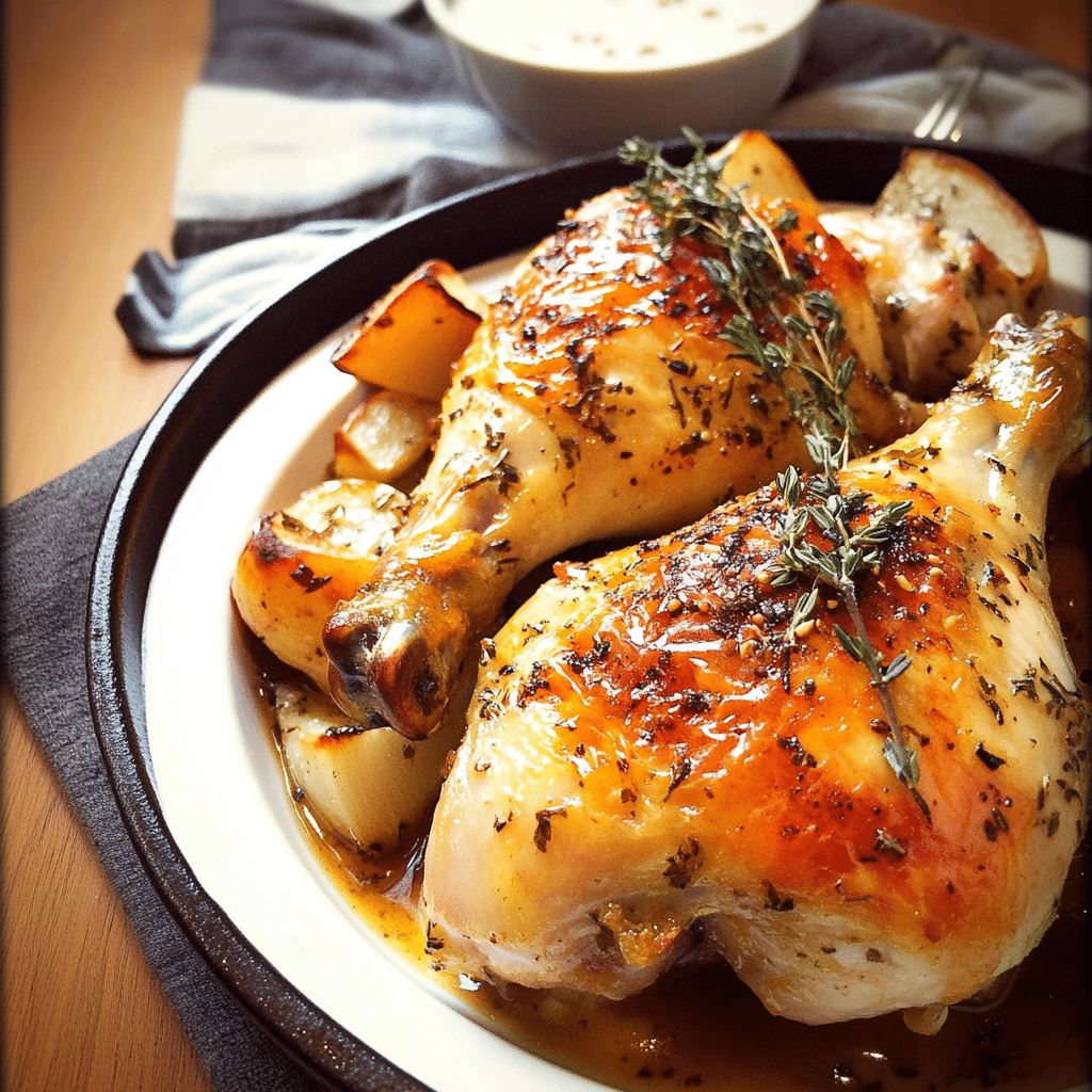 Maple Roasted Chicken Quarters