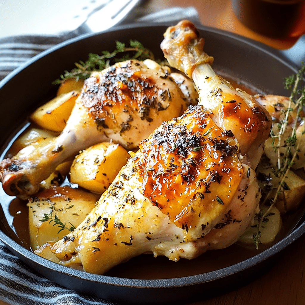 Maple Roasted Chicken Quarters