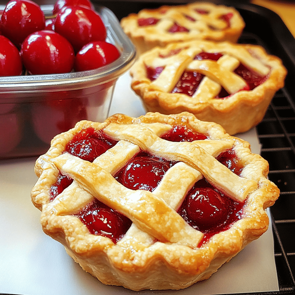 Mini Cherry Pies - Snack Escape