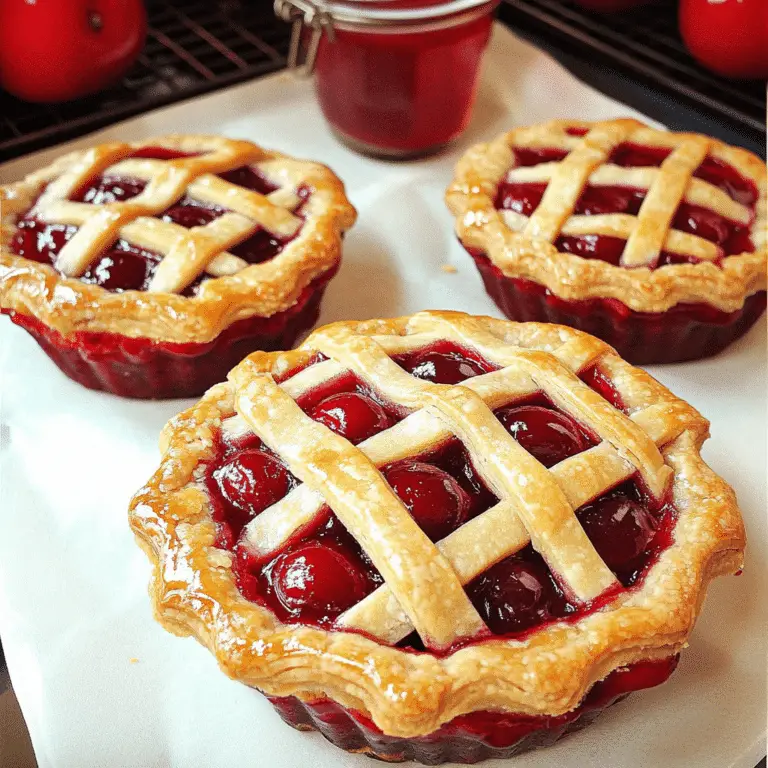 Mini Cherry Pies Snack Escape