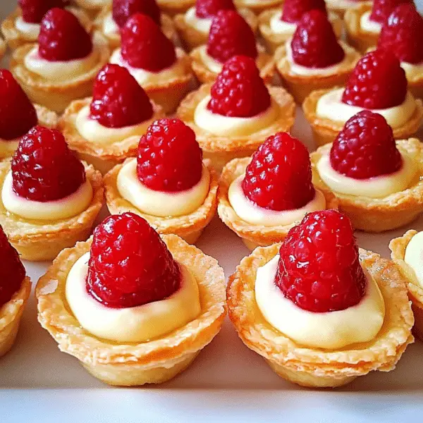 Mini Raspberry Custard Tarts