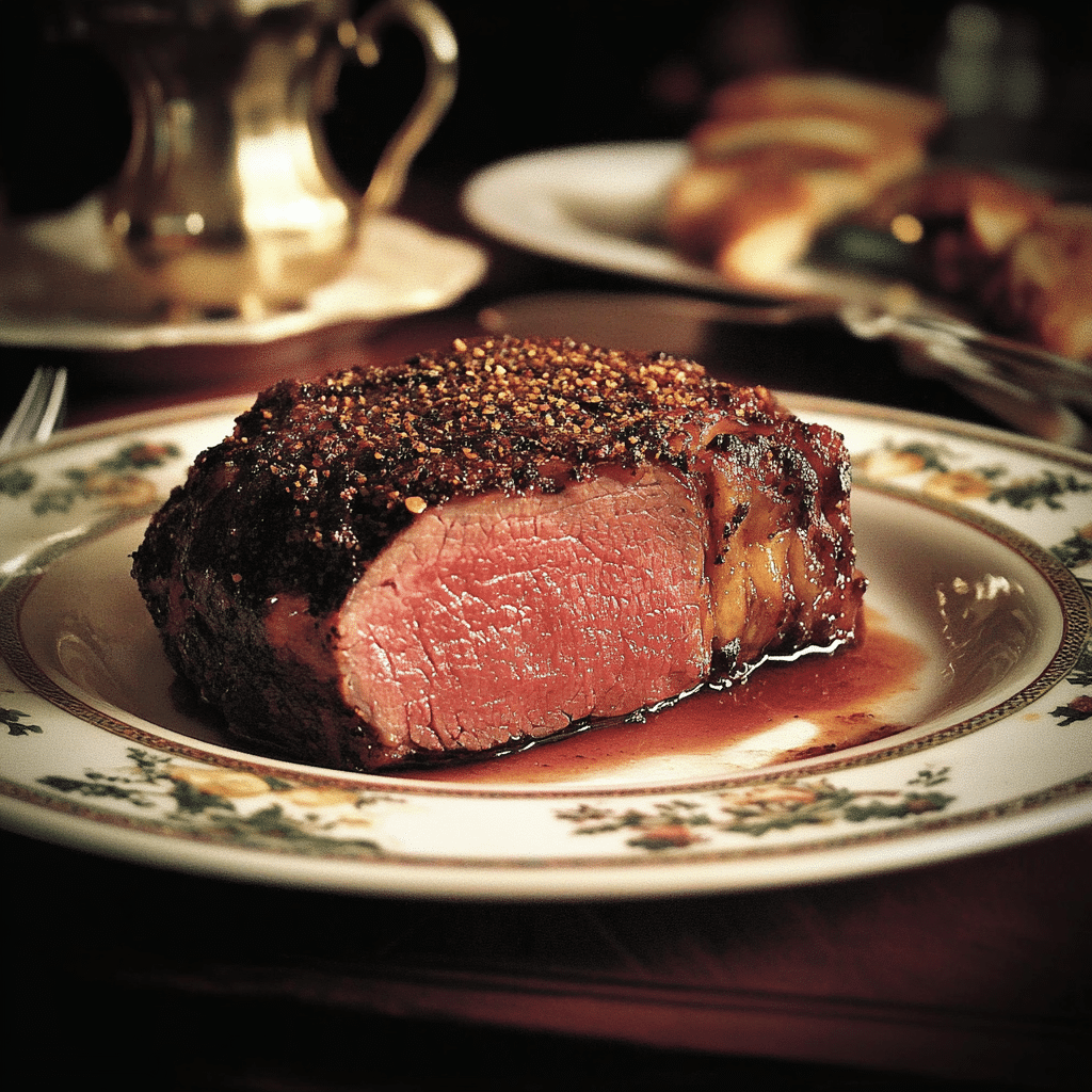 Pepper-Crusted Roast Prime Rib