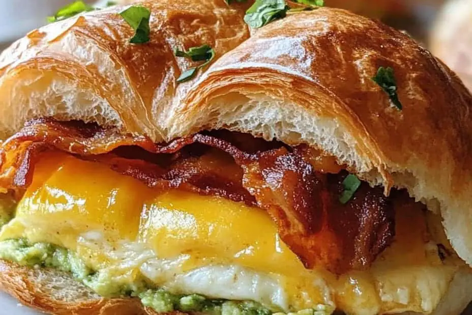 Loaded Croissant Breakfast Sandwich: An Incredible Ultimate Recipe ...