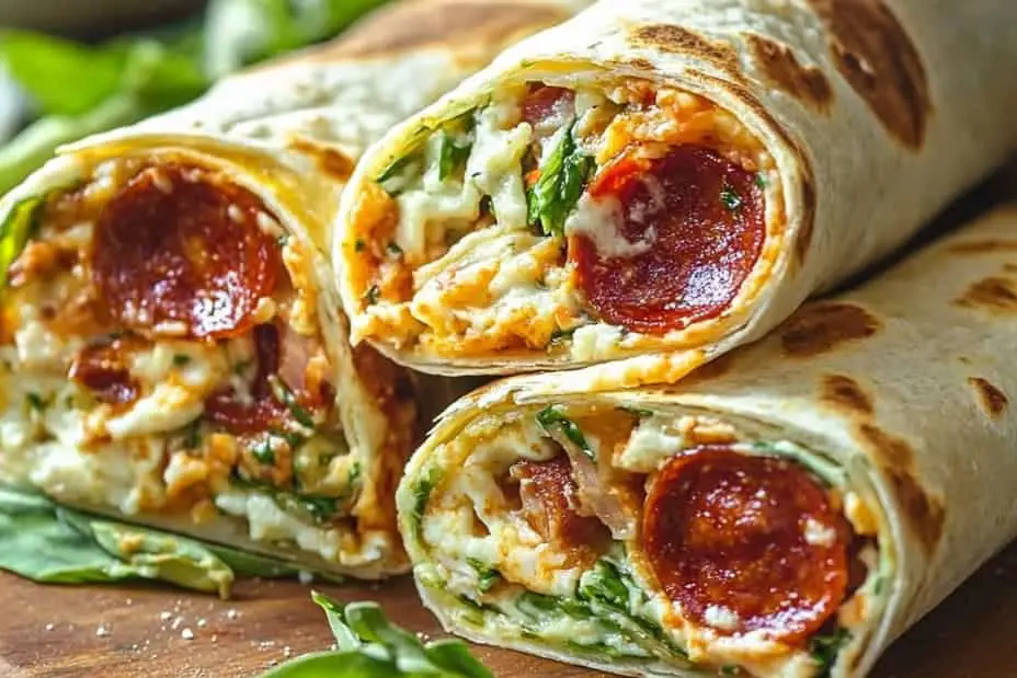 Pepperoni Pizza Caesar Wraps: An Incredible Ultimate Recipe - Snack Escape